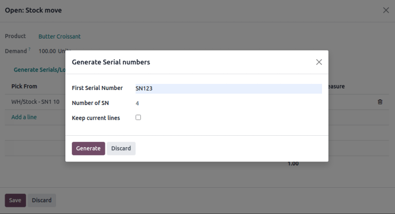 Serial numbers — Odoo 19.0 documentation